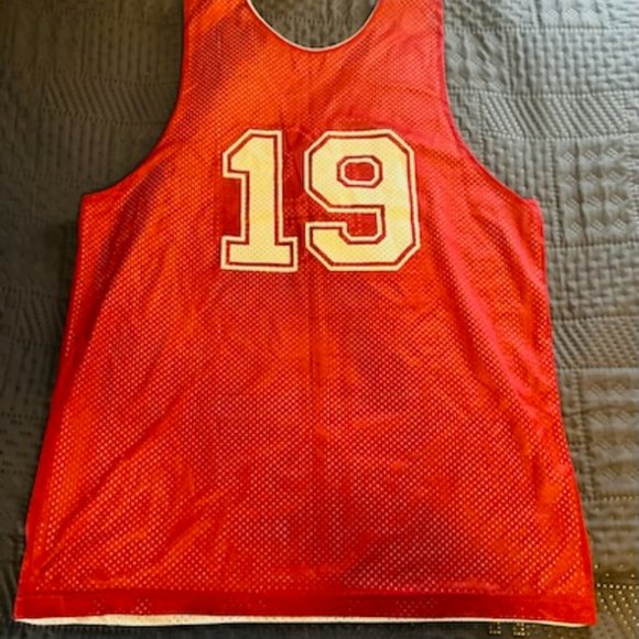 Shirts | Tristate Lacrosse Camp 211 Vintage Mens Xl Pinnie Maroon White ...